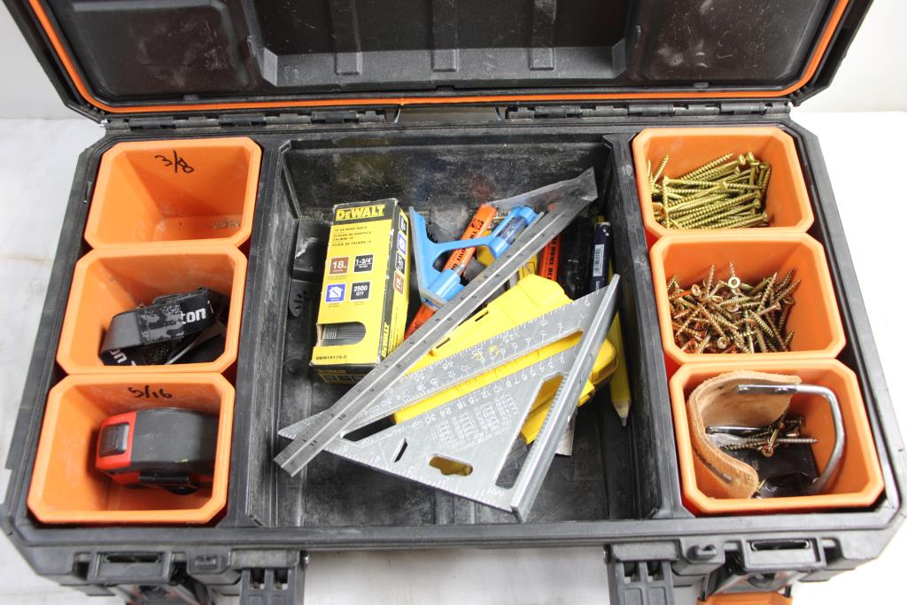 Ridgid Toolbox W/ Misc Tools And More | Property Room