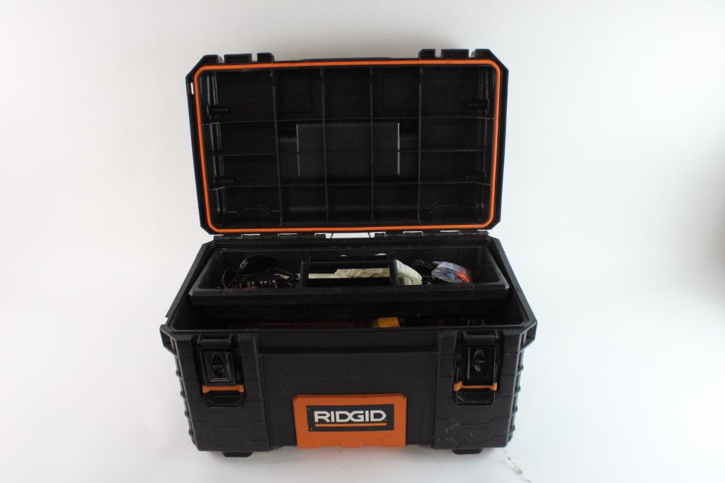 Ridgid Toolbox With Tools, 10+ Pieces | Property Room
