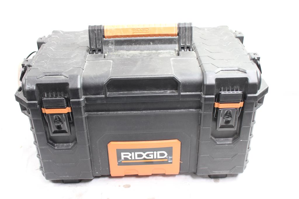 Rigid Tool Case With Dewalt Staple And Brad Tacker, HDX Caulk Gun, And ...