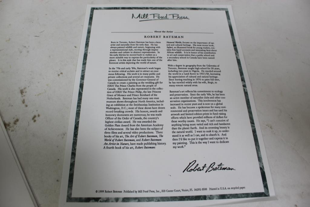 Robert Bateman Signed Print | Property Room