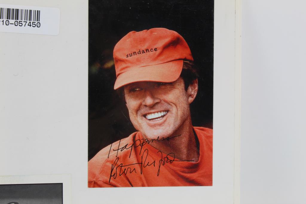 Robert Redford Signed Photo, Nolan Ryan Signed Texas Rangers Baseball ...