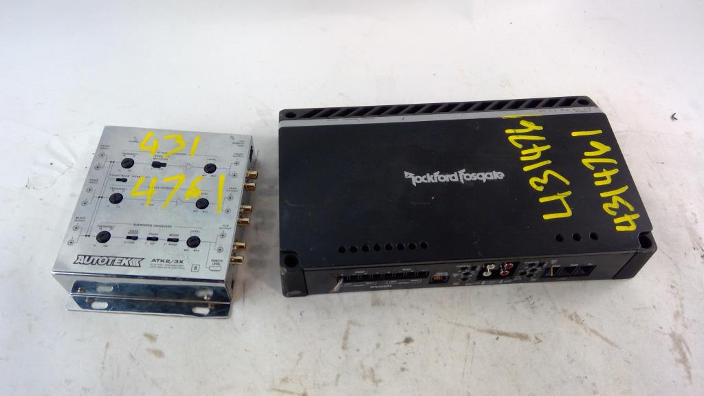 RockfordFosgate Amplifier And Autotek Atk2 Electronics Crossover With ...