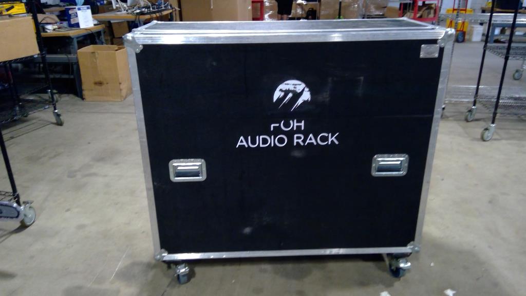 RockHard Rolling Audio Road Case With Racks | Property Room