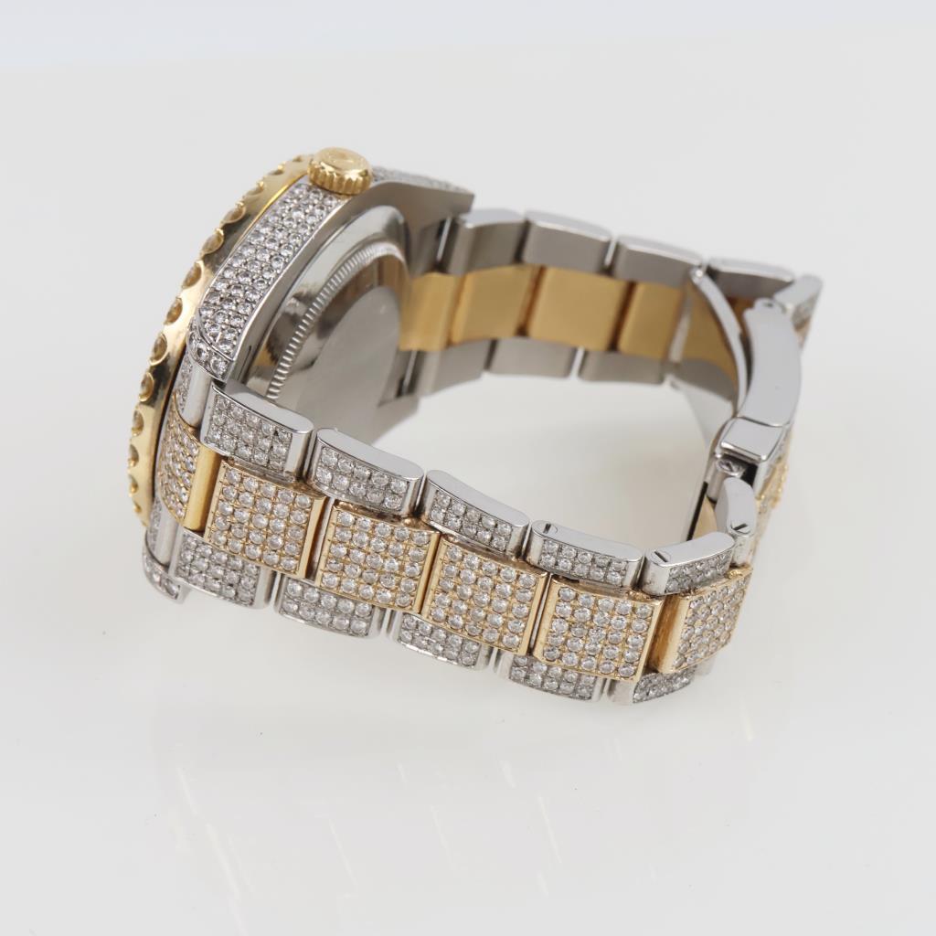 Rolex DateJust II 11.54ctTW Diamond 18kt Gold Watch - Evaluated By Our ...