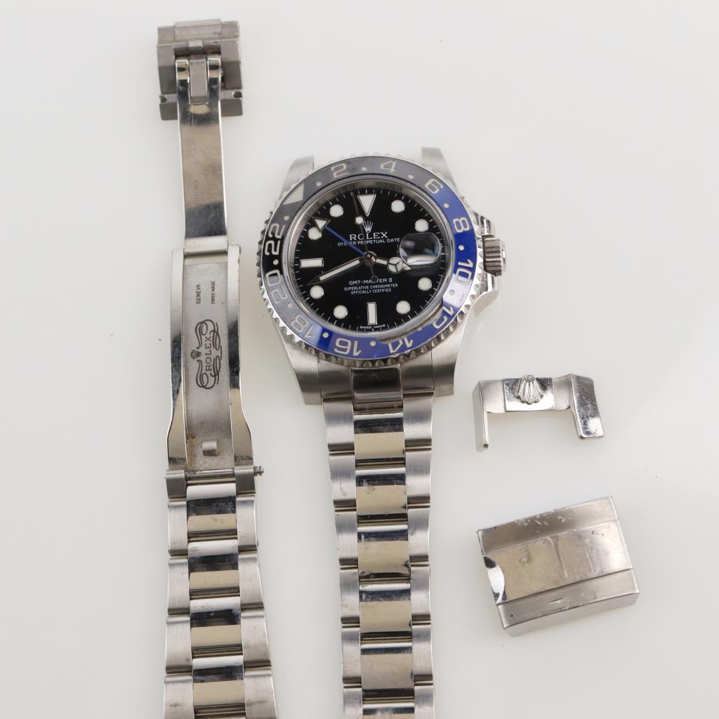Rolex GMT Stainless Steel Watch - Evaluated By Our Certified Gemologist ...