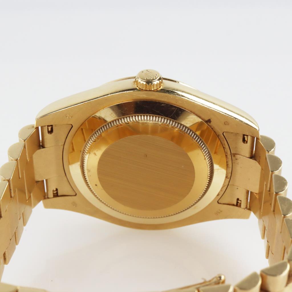 Rolex President 18kt Gold Watch-Evaluated By Our Certified Gemologist ...