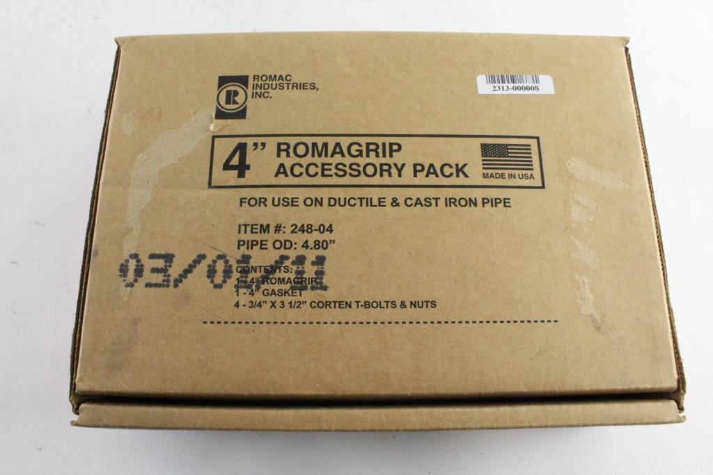 Romac Industries 4" Romagrip Acessory Pack, For Ductile And Cast Iron ...