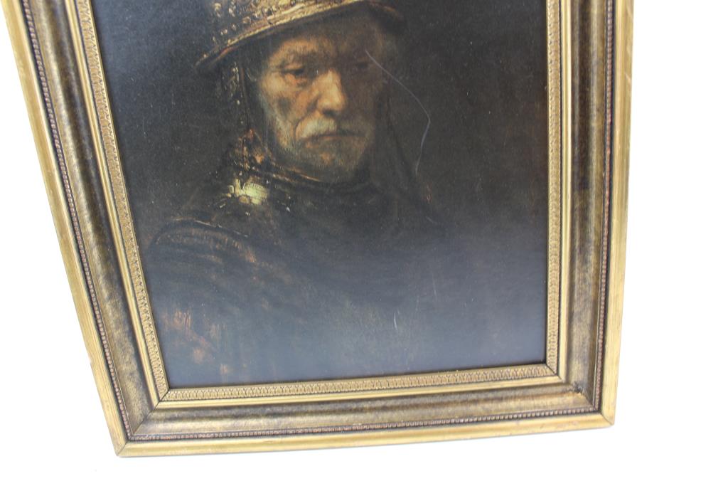 Roman Centurion Portrait Painting And Frame | Property Room