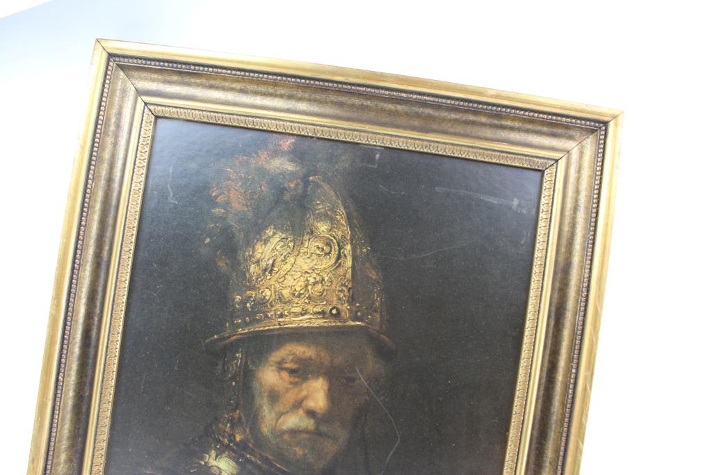 Roman Centurion Portrait Painting And Frame | Property Room