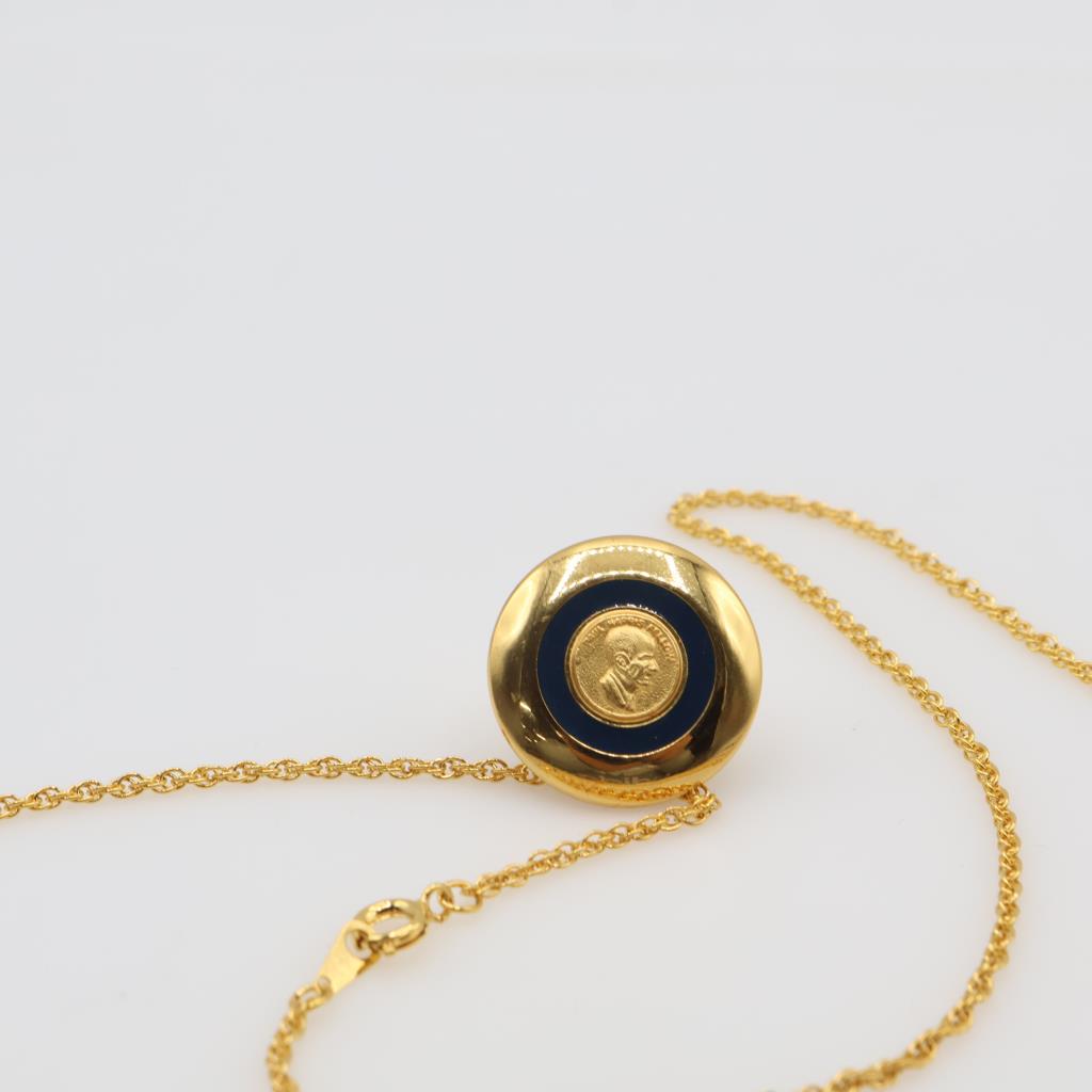 Rotary International Paul Harris Token Necklace And Pin Set | Property Room