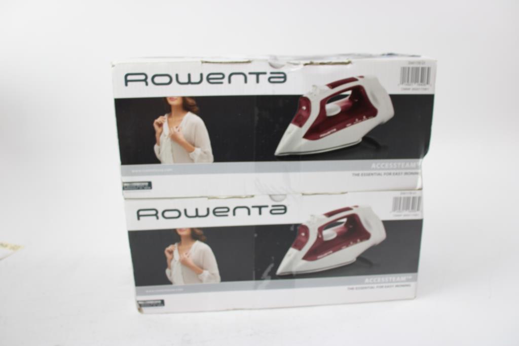 Rowenta Access Steam Iron With Cord Reel DW1170, 2 Count, Red/White ...