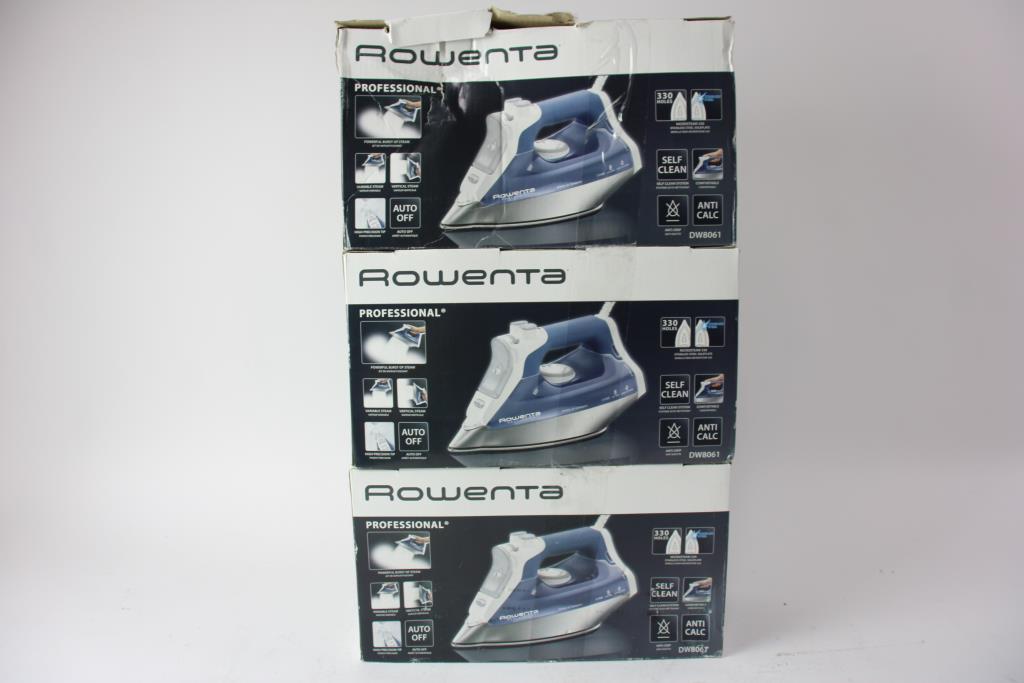 Rowenta Professional Steam Iron, DW8061, 3 Count | Property Room