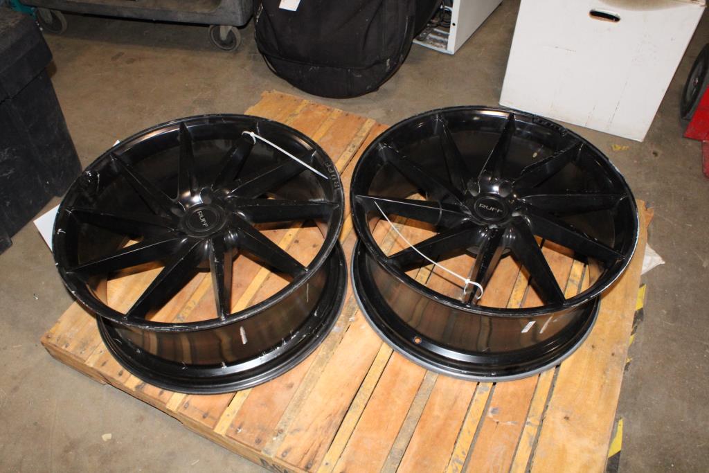 Ruff 22" Rims/Wheels, 2 Pieces | Property Room