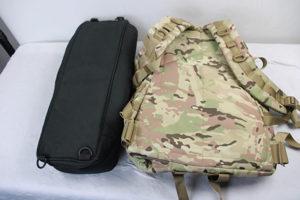 Ruger Takedown Rifle Bag, And Highland Tactical Camo Backpack ...