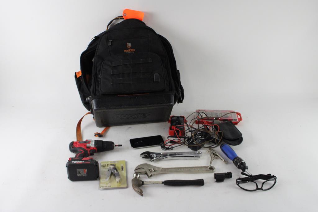 Rugged Tools Backpack, And More, 10+ Pieces | Property Room