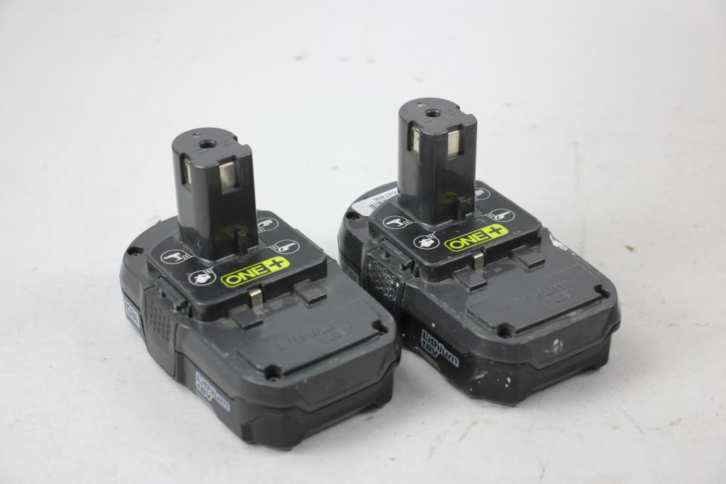 Ryobi 18v 3/8" Cordless Drill/Driver With Ryobi P102 Batteries, 3 ...