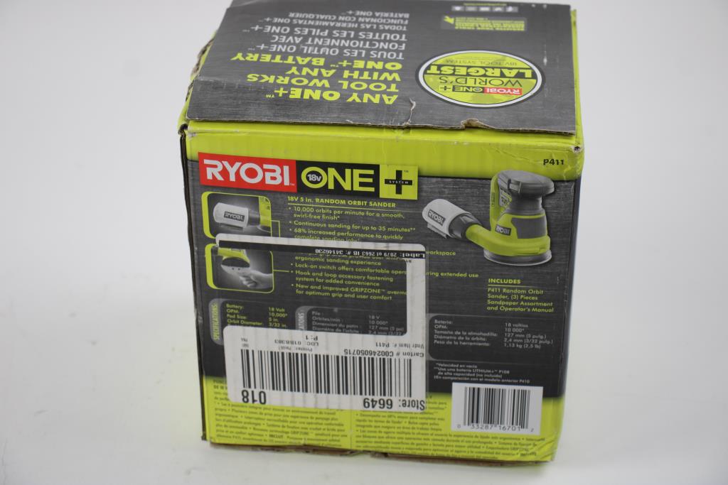Ryobi 18v 5 Inch Random Orbit Sander P411 | Property Room