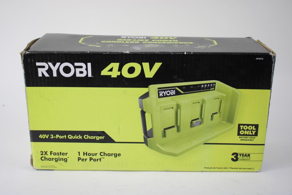 Ryobi 40v 3-port Quick Charger | Property Room