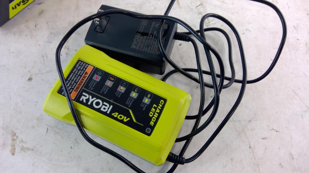 Ryobi 40v Lithium 6Ah Rechargeable Battery With Charger | Property Room