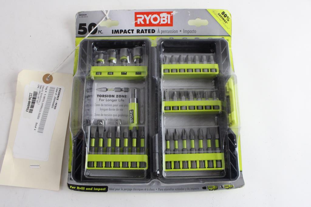 Ryobi, 50 Piece Drill And Impact Bit Set | Property Room