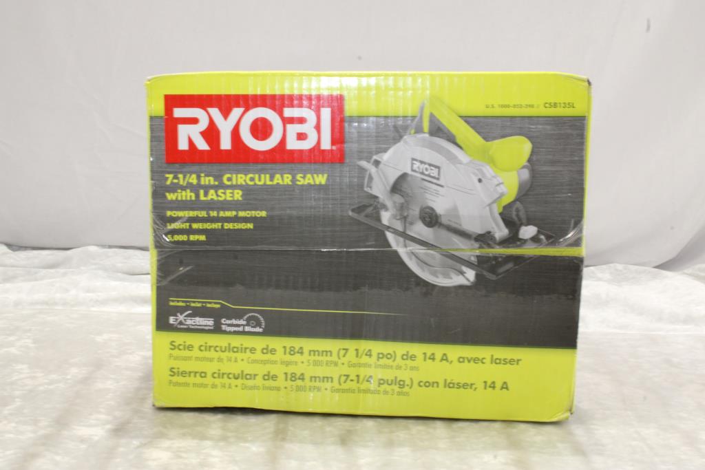 Ryobi 7-1/4" Circular Saw With Laser | Property Room