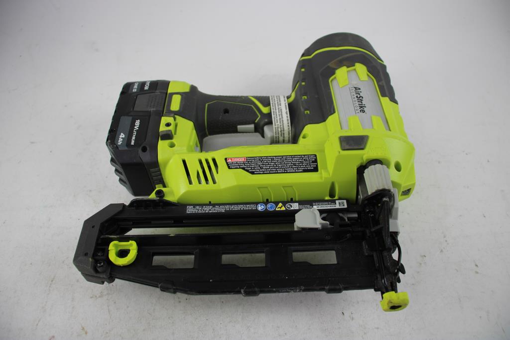 Ryobi Airstrike Technology Finish Nailer Gun | Property Room