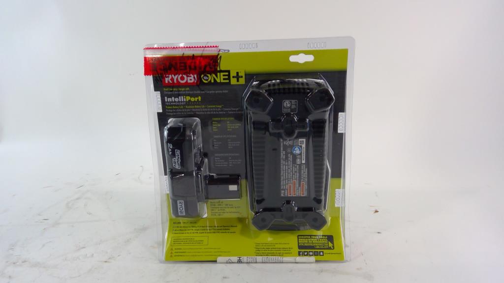 Ryobi Battery And Charger Upgrade Kit, 2 Pieces | Property Room Ryobi Battery And Charger Upgrade Kit, 2 Pieces | Property Room