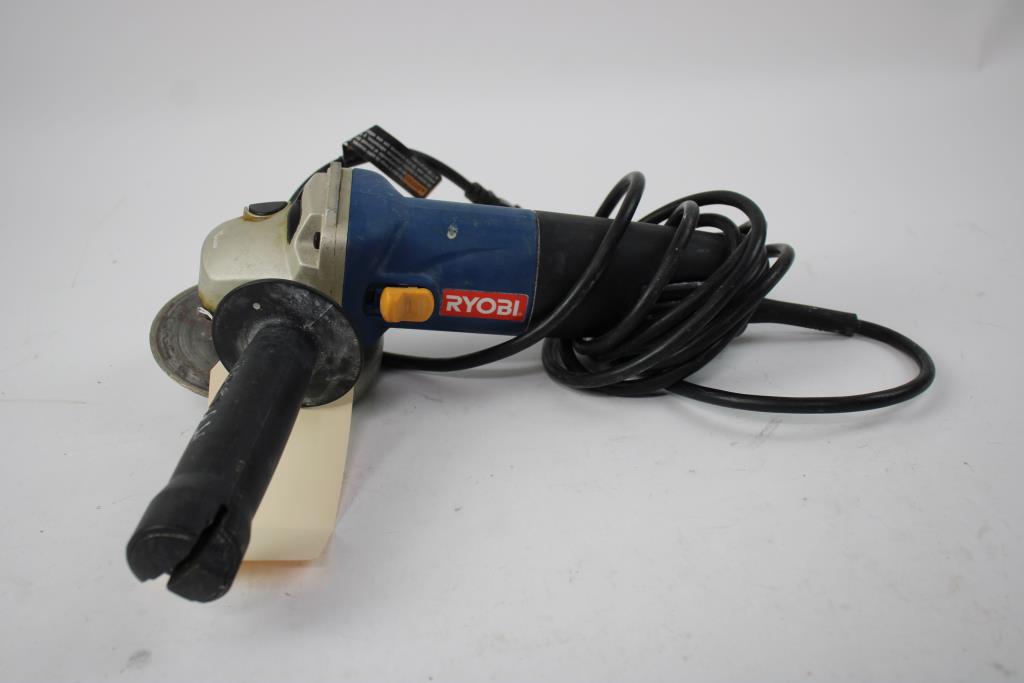 Ryobi Corded 4 1/2" Barrel Grip Angle Grinder, AG402 | Property Room