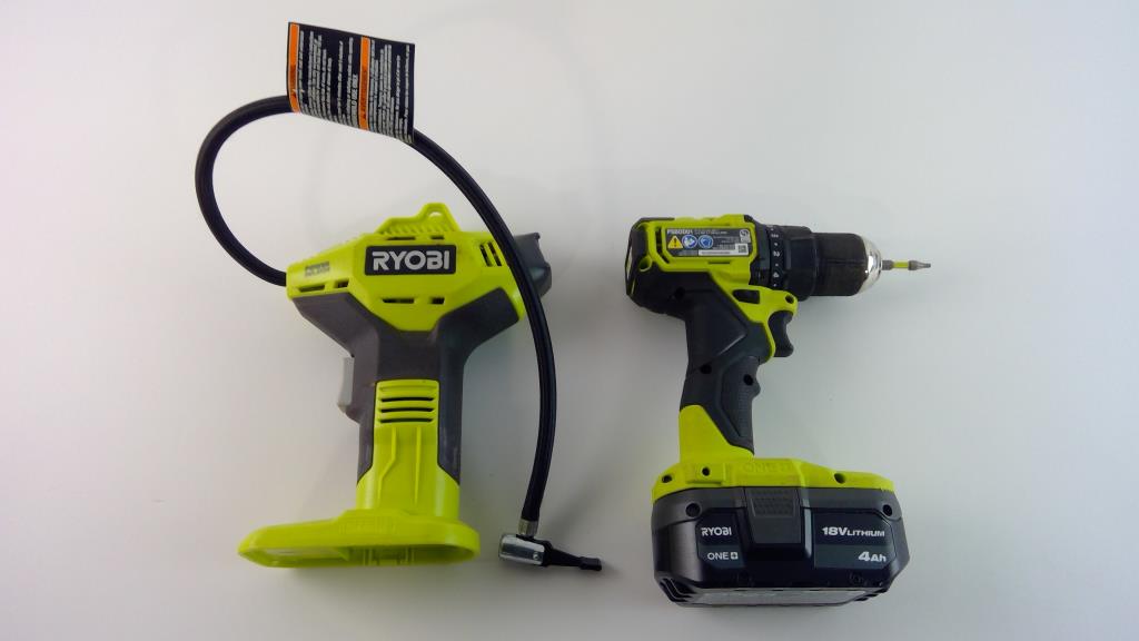 Ryobi Cordless Drill And Inflator, 2 Pieces | Property Room