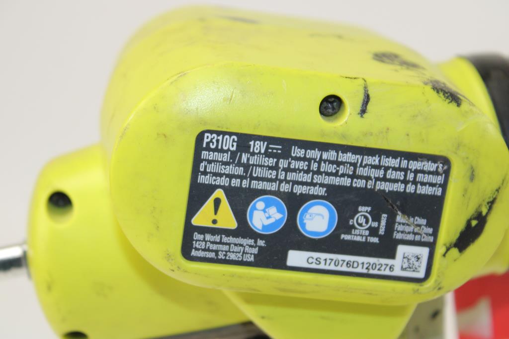 Ryobi Cordless Power Caulk And Adhesive Gun P310G With Battery Pack ...