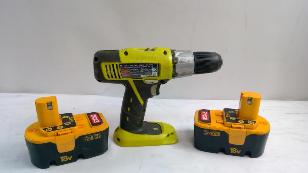 Ryobi Cordless Power Drill, P271 | Property Room