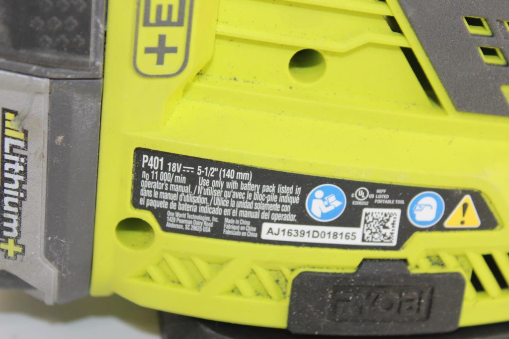 Ryobi Corner Cat Finish Sander P401 With Battery & Ryobi Flashlight ...