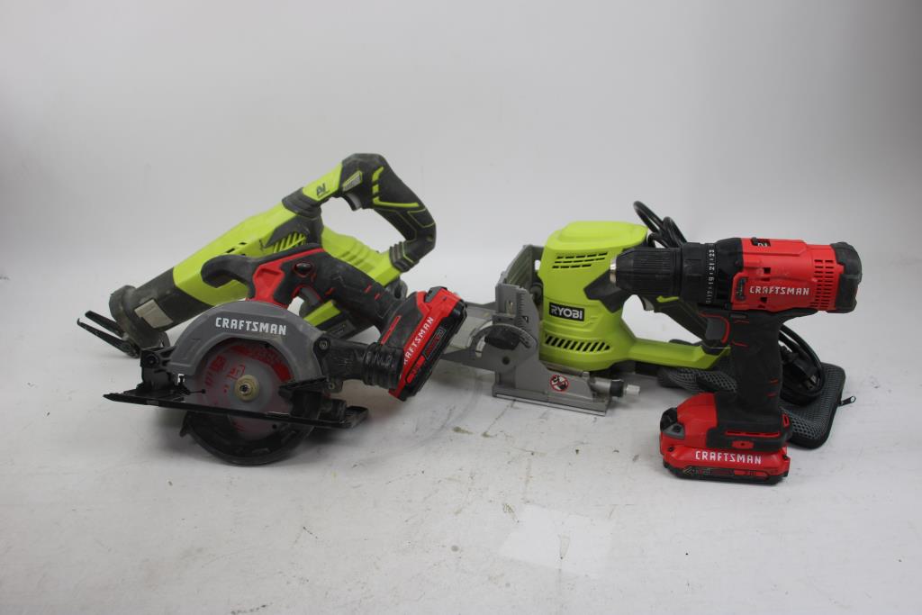 Ryobi, Craftsman, Reciprocating Saw, Drill, Biscuit Joiner And More, 4 ...
