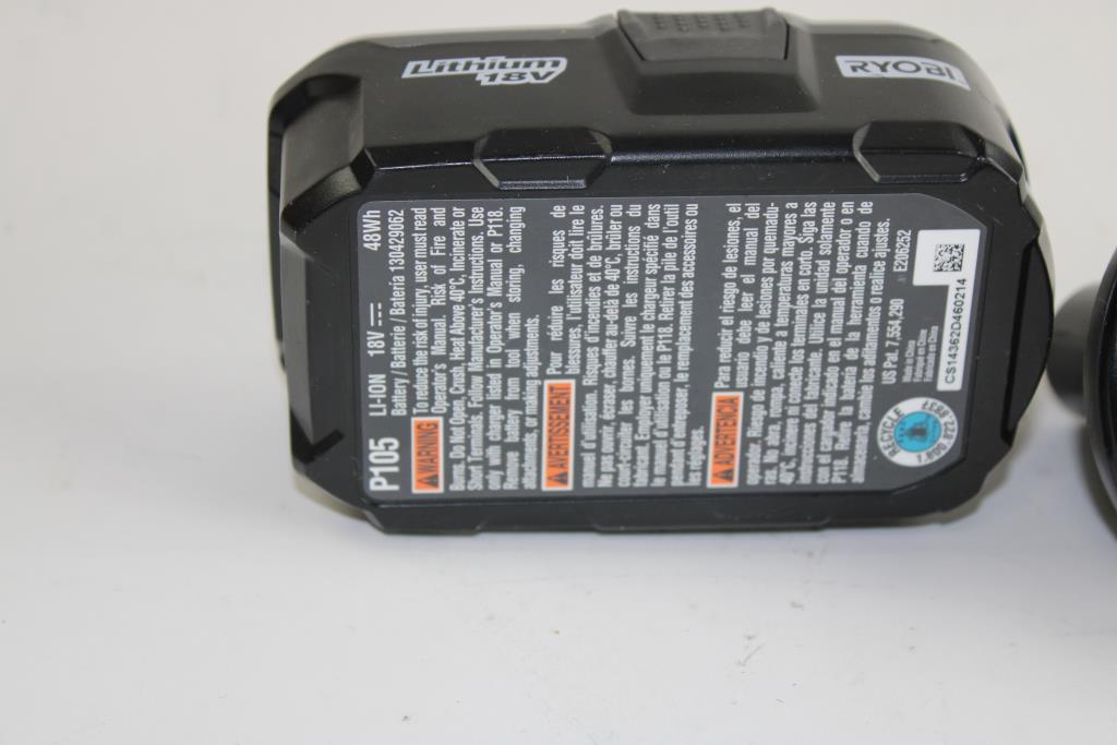 Ryobi Lithium 18V Battery Only P102 And Ryobi Lithium 18V Battery Only ...