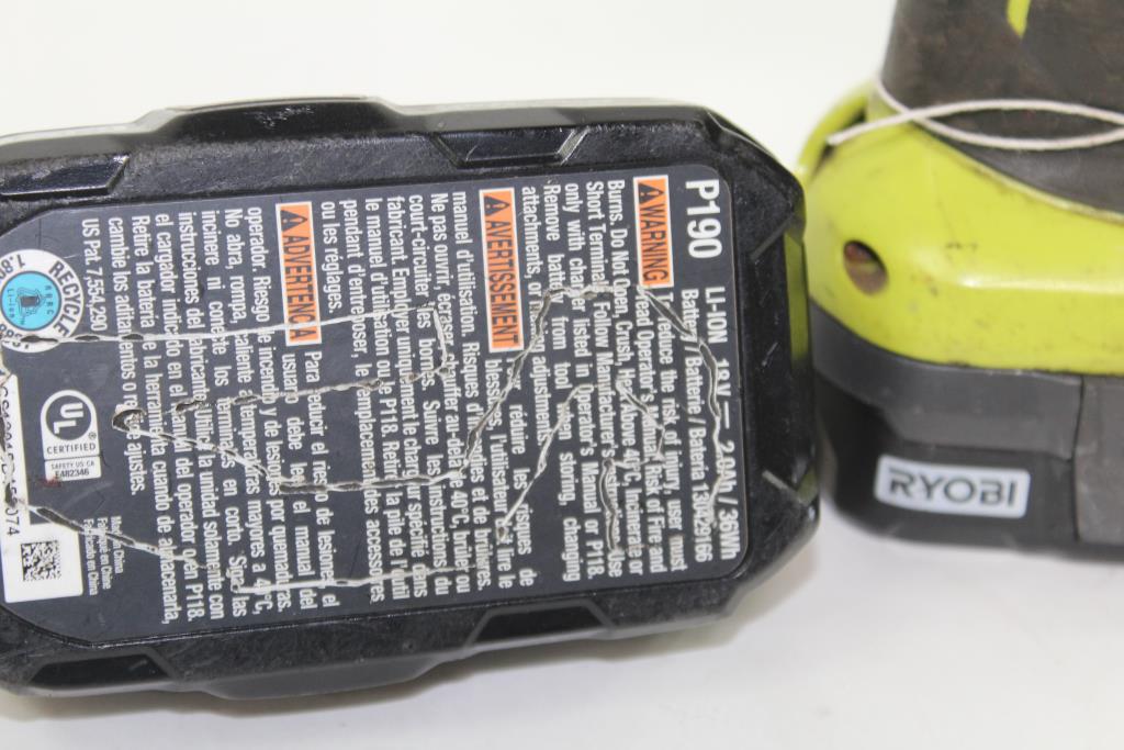 RYOBI Lithium-Ion 2-Speed Cordless Drill/Driver- P271 Bare, 18V 1/2 ...