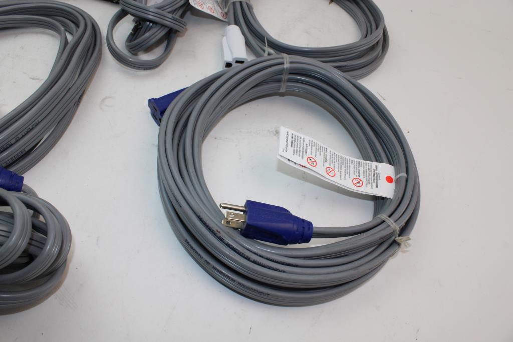 Ryobi P700 Worklight & Assorted Power Cords; 5+ Pieces | Property Room