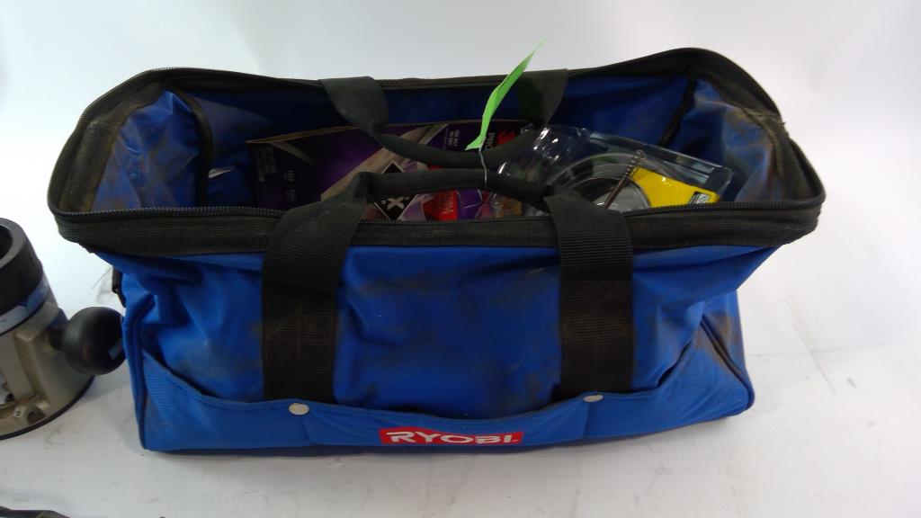 Ryobi R181FB Router& Accessories In Tool Bag | Property Room