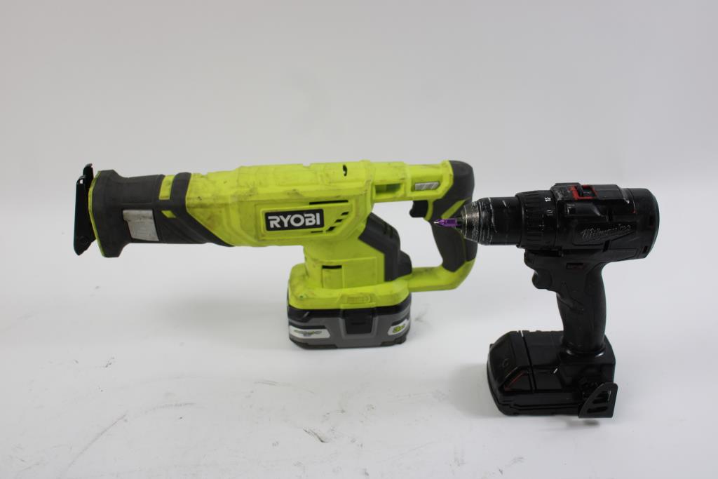 Ryobi Reciprocating Saw, Milwaukee Drill Driver, Craftsman Hammer And ...