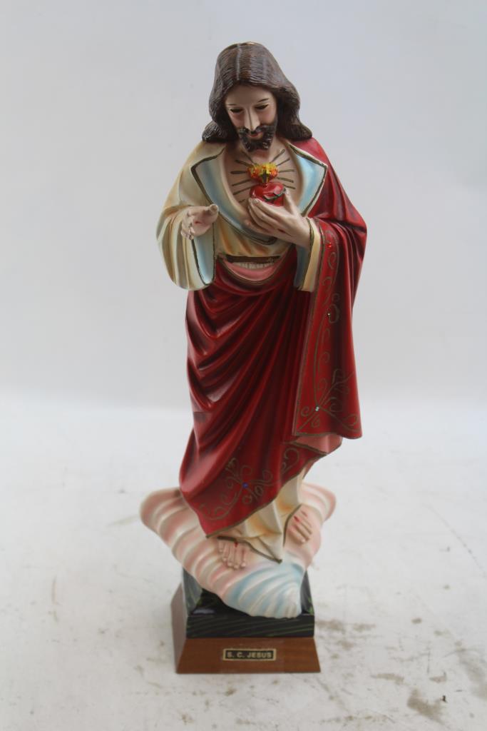 S. C. Ceramic Jesus Figure Statue | Property Room