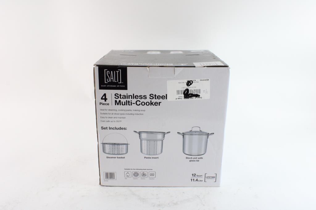 Salt 4 Piece Stainless Steel Multi-Cooker | Property Room