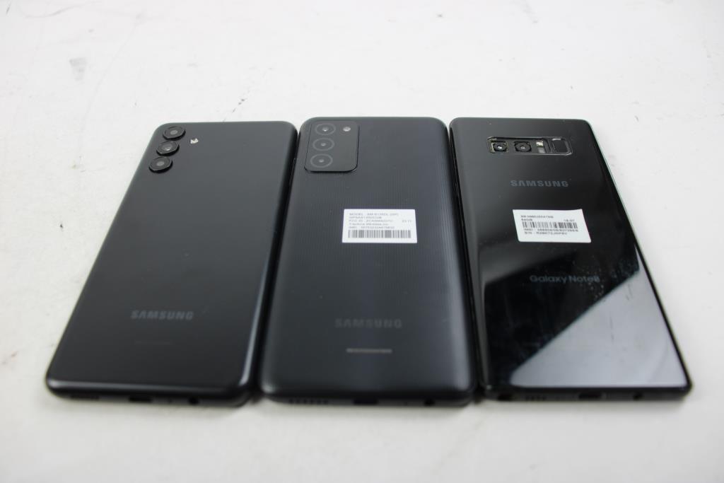 Samsung Cell Phone Lot, 3 Pieces, Sold For Parts | Property Room