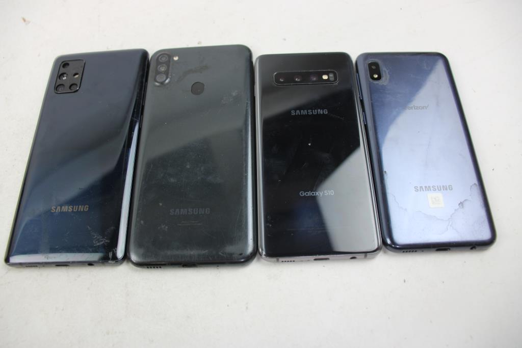 Samsung Cell Phone Lot, 4 Pieces, Sold For Parts | Property Room