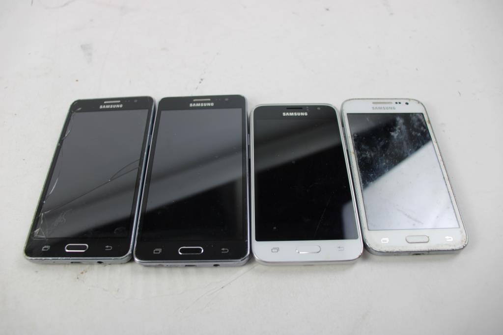 Samsung Cell Phone Lot, 4 Pieces, Sold For Parts | Property Room