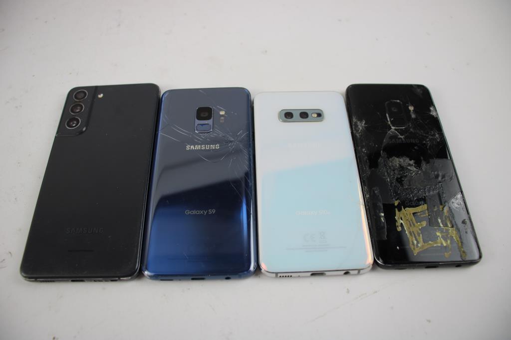 Samsung Cell Phone Lot, 4 Pieces, Sold For Parts | Property Room