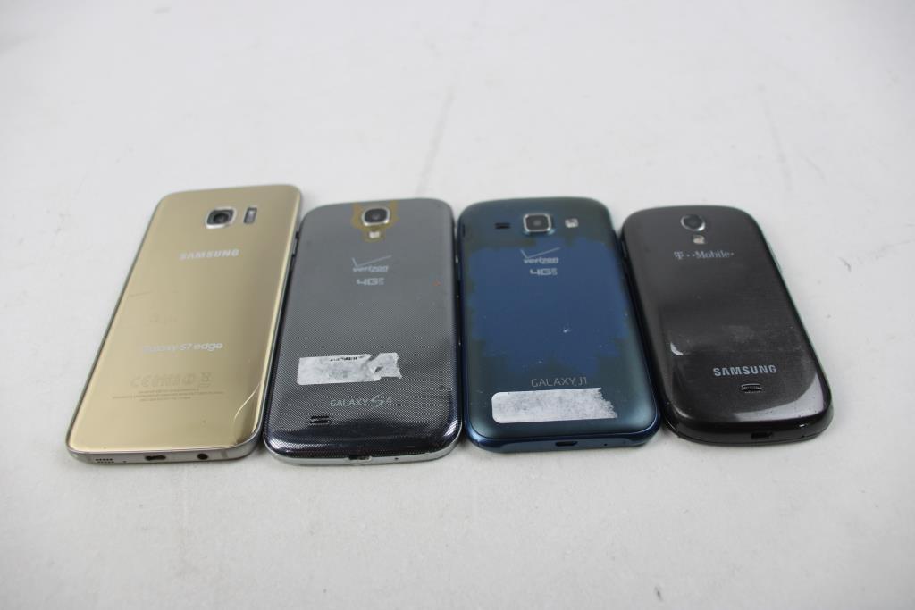 Samsung Cell Phone Lot, 4 Pieces, Sold For Parts | Property Room