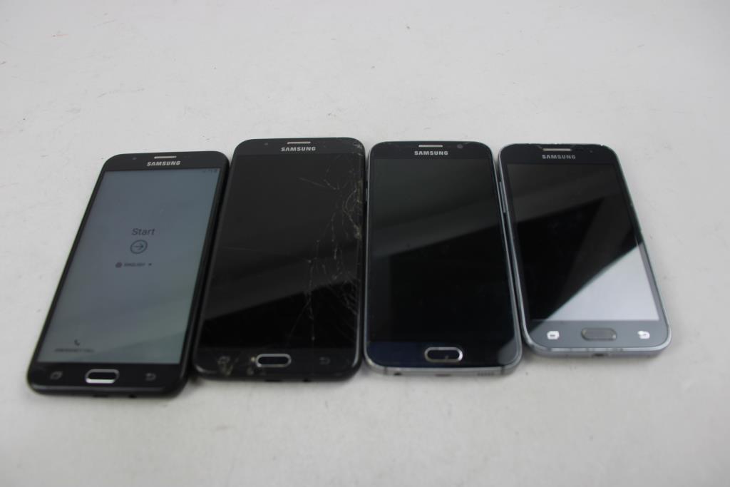 Samsung Cell Phone Lot, 4 Pieces, Sold For Parts | Property Room