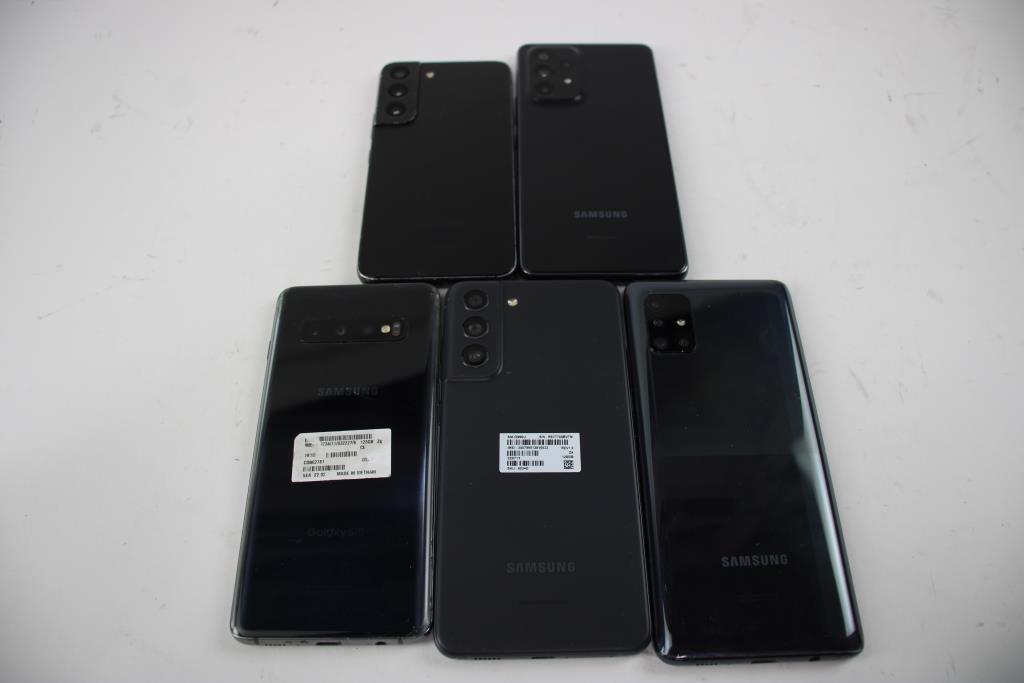 Samsung Cell Phone Lot, 5 Pieces, Sold For Parts | Property Room