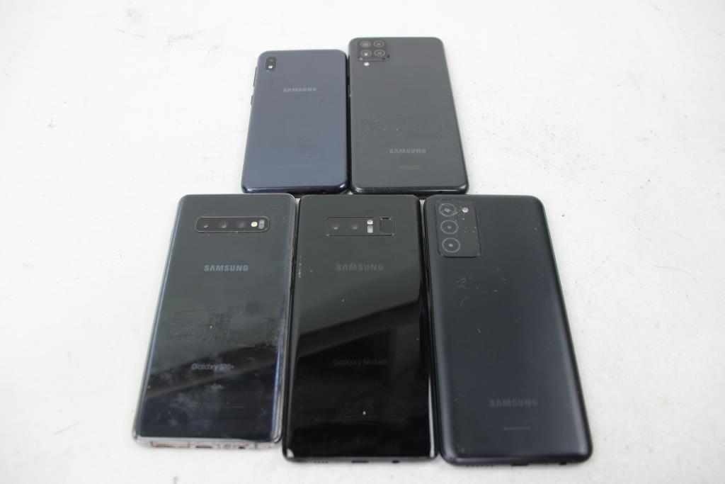 Samsung Cell Phone Lot,5 Pieces, Sold For Parts | Property Room