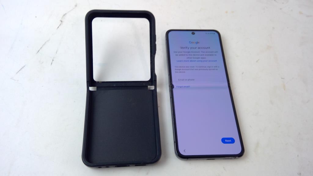 Samsung Flip, Google Account Locked, Sold For Parts | Property Room