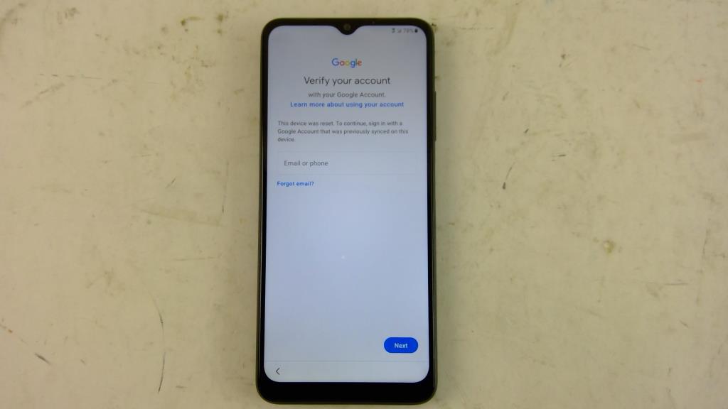 Samsung Galaxy Smartphone, Google Account Locked, Sold For Parts ...